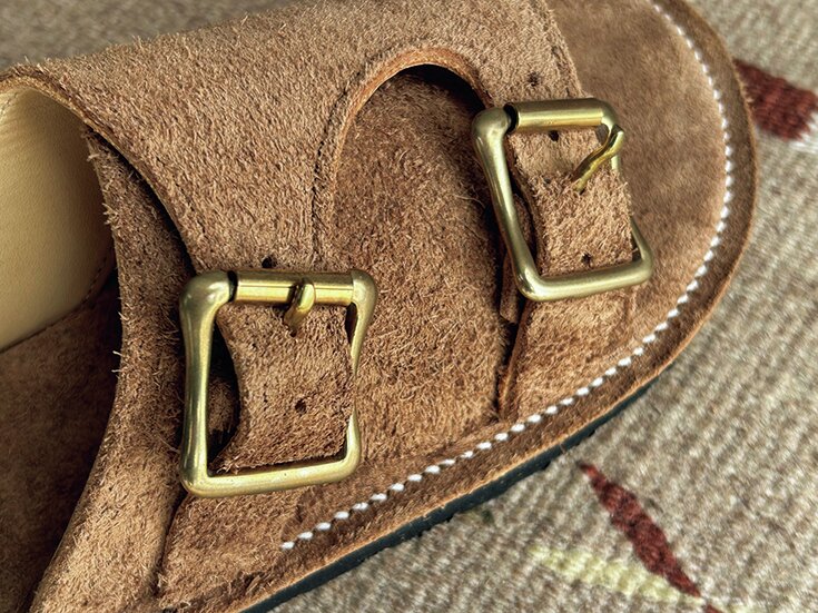 冬だけど、サンダルの気分「LET IT BE CLOTHING × HORSEMAN JOE」のW MONK STRAP SANDALS ...